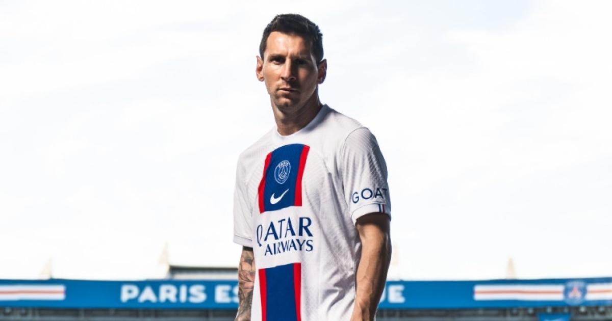 Messi presentó la tercera camiseta del PSG